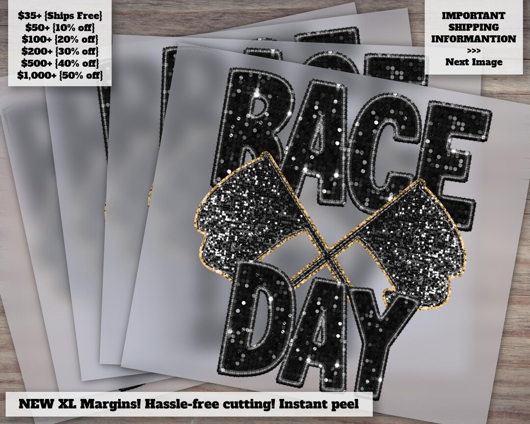 Race Day Glittery Dirt Bike Track Design, Racing Mom Sequins, Ready to ...