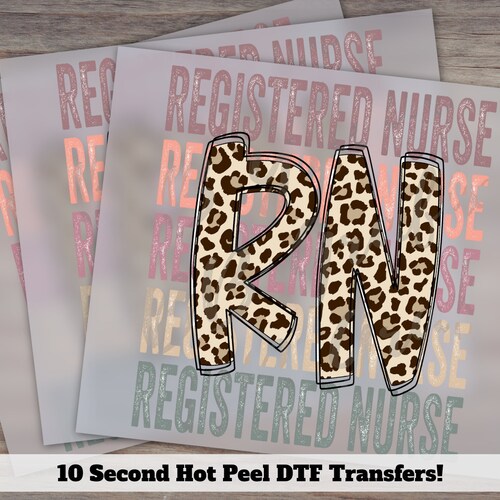 Ready to Press Leopard and Cheetah Nurse Designs for - Etsy
