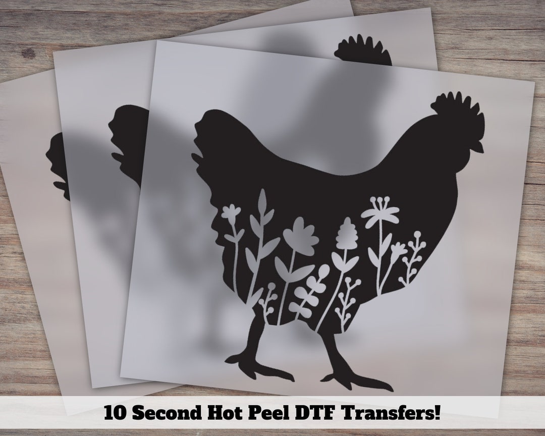 Custom DTF Prints: Floral Chicken, Farm Animals, Farmhouse Signs, Farm ...