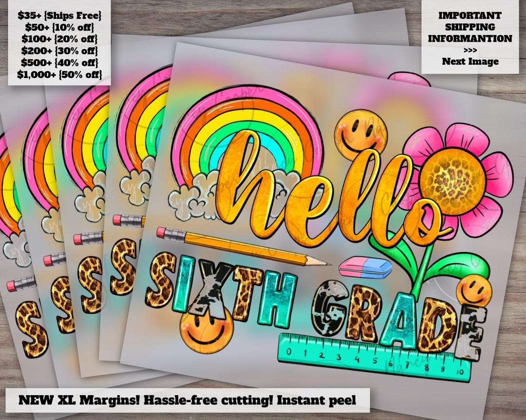 Hello Sixth Grade Design | 6th Grade Graduation | School Life | School ...