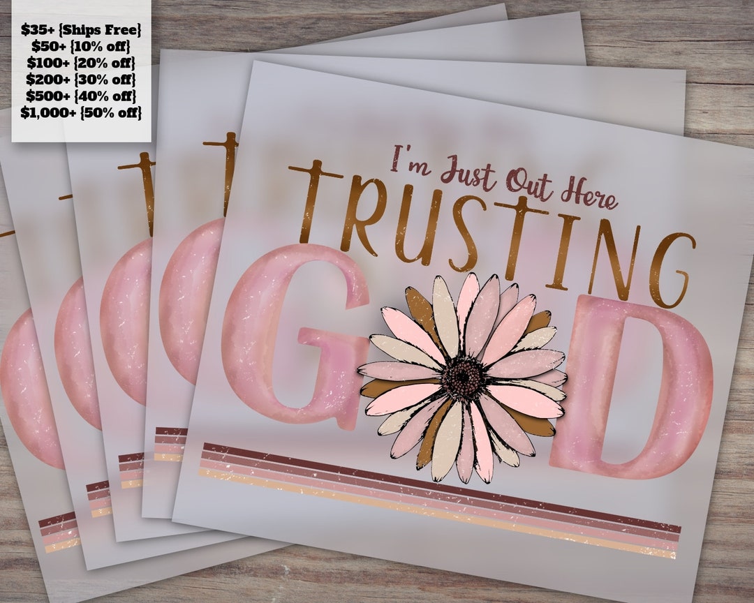Trust in God Christian Quote Design Ready to Press Religious Heat ...