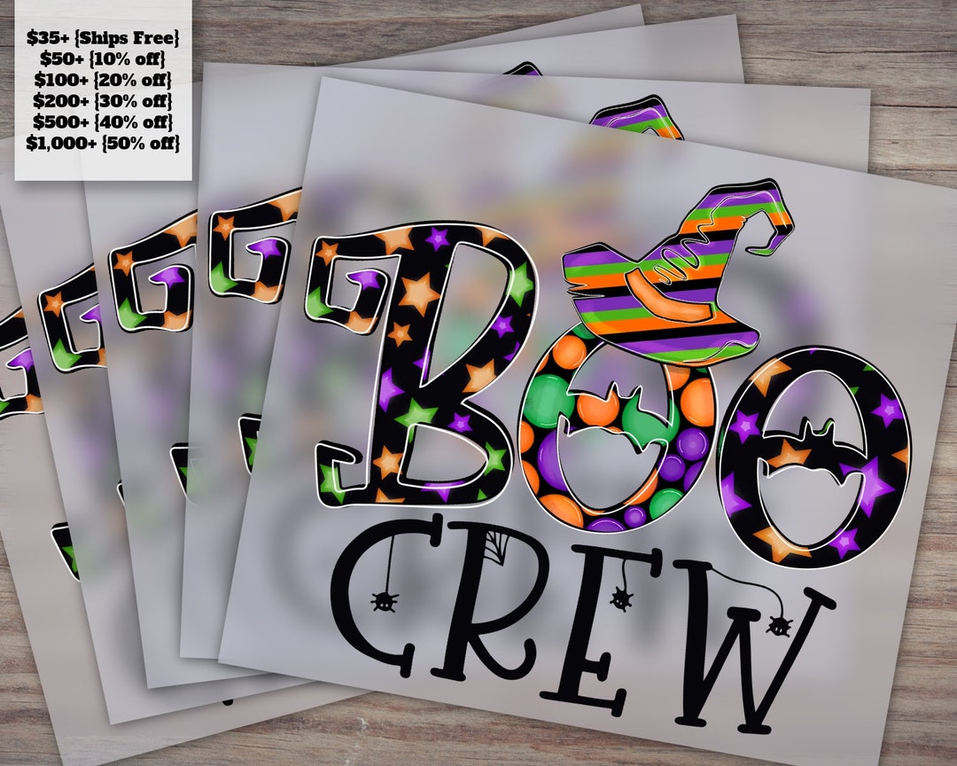 Boo Crew Halloween Design, Spooky Mom Life Theme, Ready to Press Heat ...