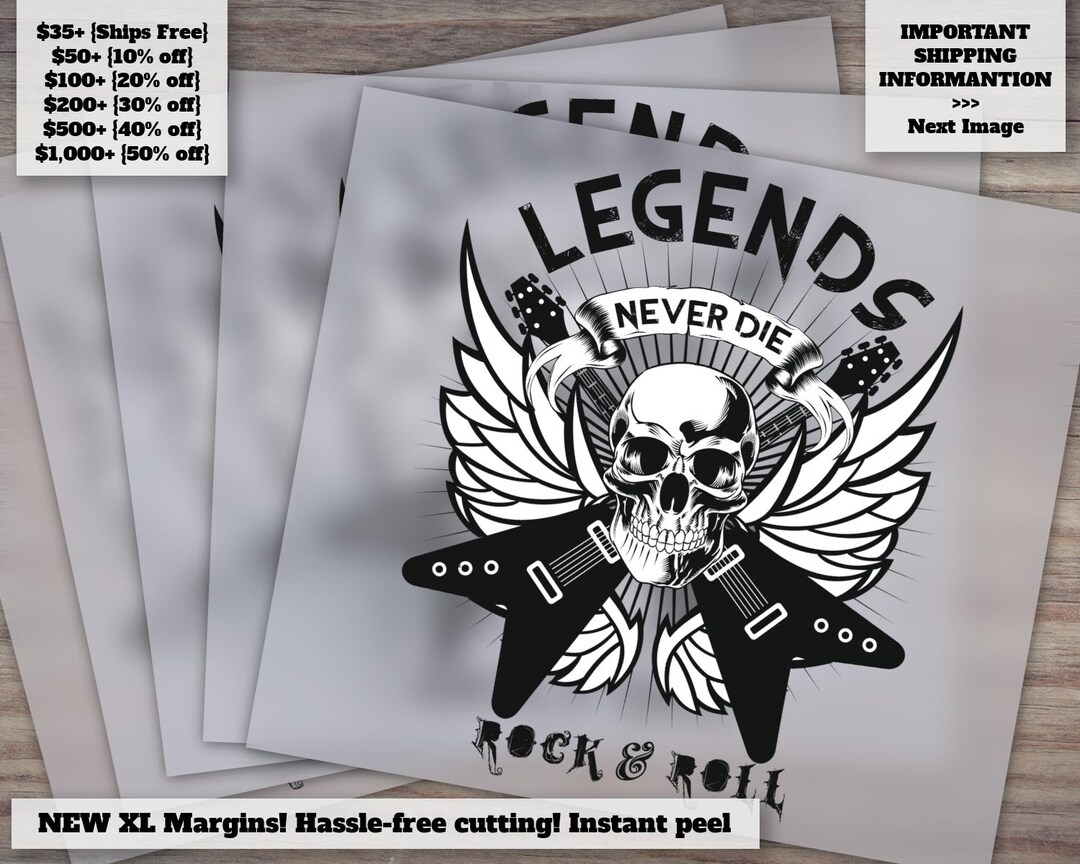 Vintage Rock Legends Shirt Design, Music Sublimation, Heat Transfer DTF ...