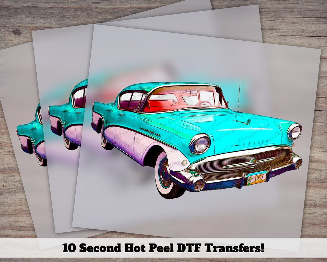 Ready to Press: 1950s Classic Car DTF Print Transfer and - Etsy