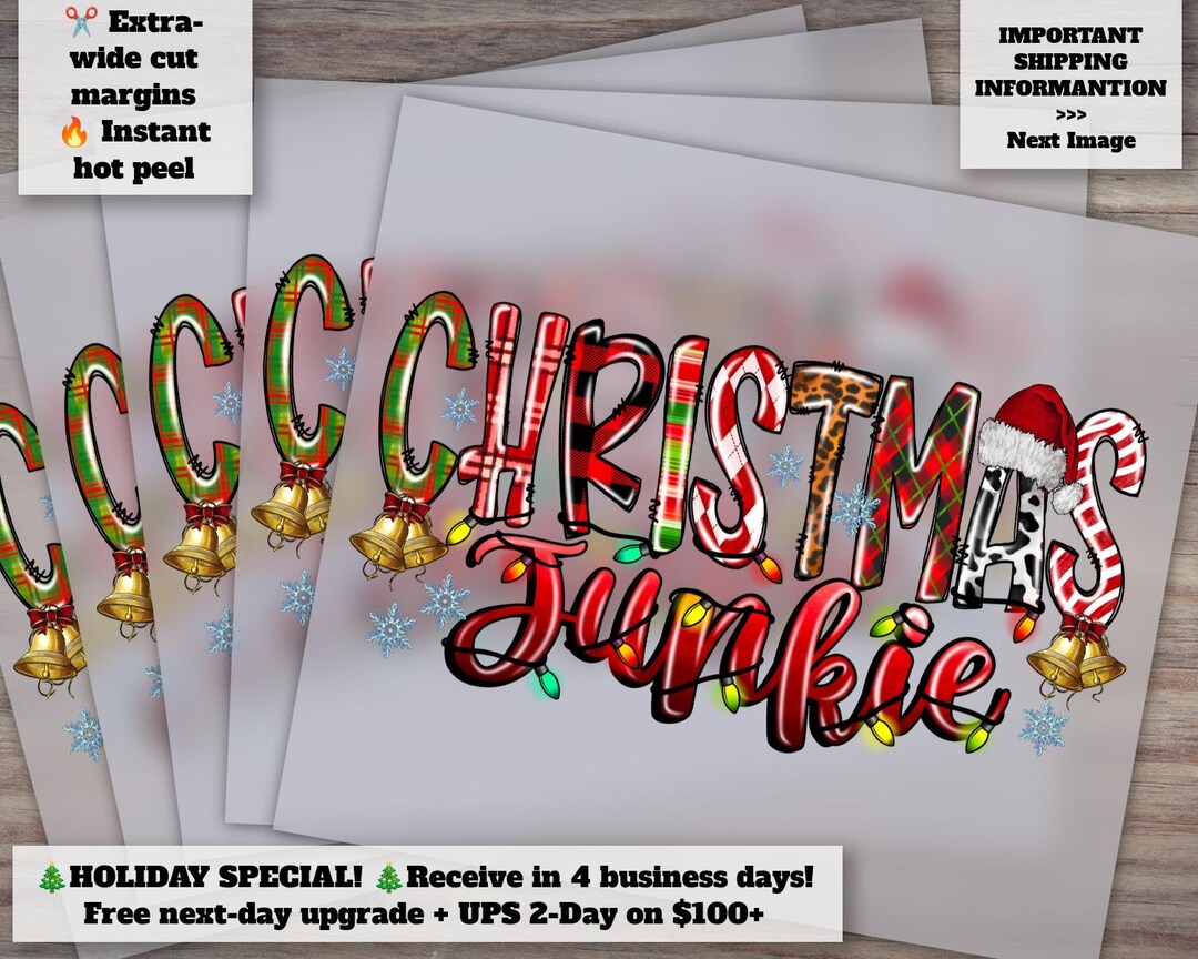 Christmas Junkie Design | Merry Christmas Santa | Leopard Western Heat ...