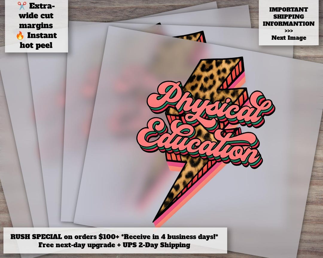 Vintage Physical Education Retro School Design | Back to School Leopard ...