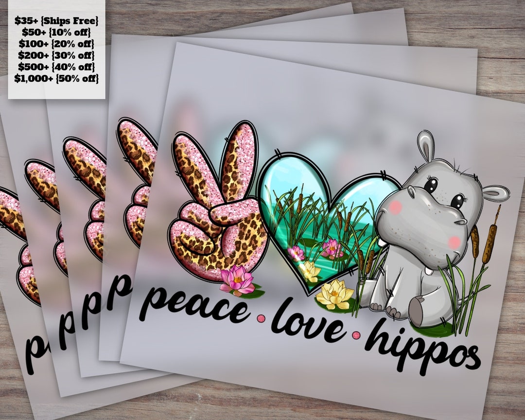 Hand-drawn Hippo Design, Ready for Press or Heat Transfer, Cute ...