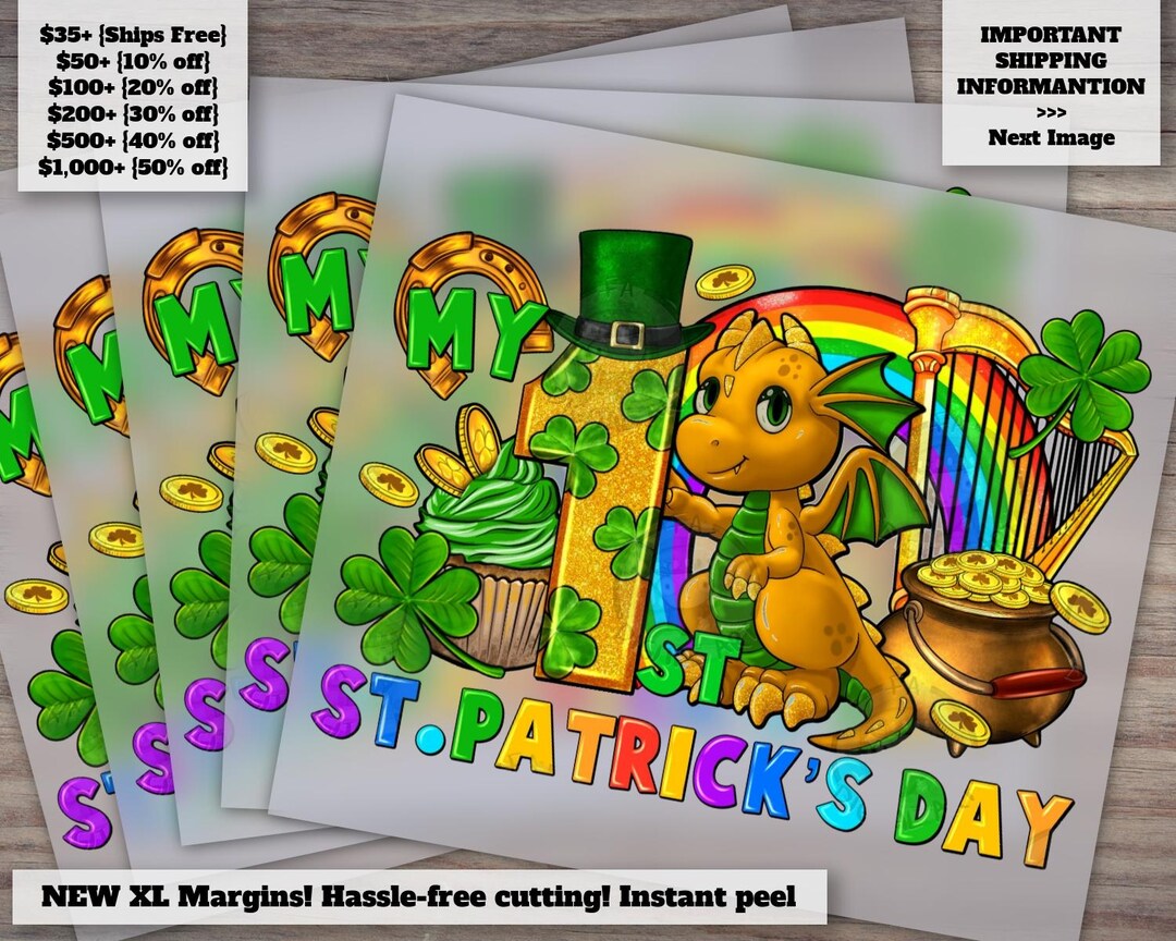 St. Patrick's Day Dragon Design - First St. Patrick's Day - Irish Day ...