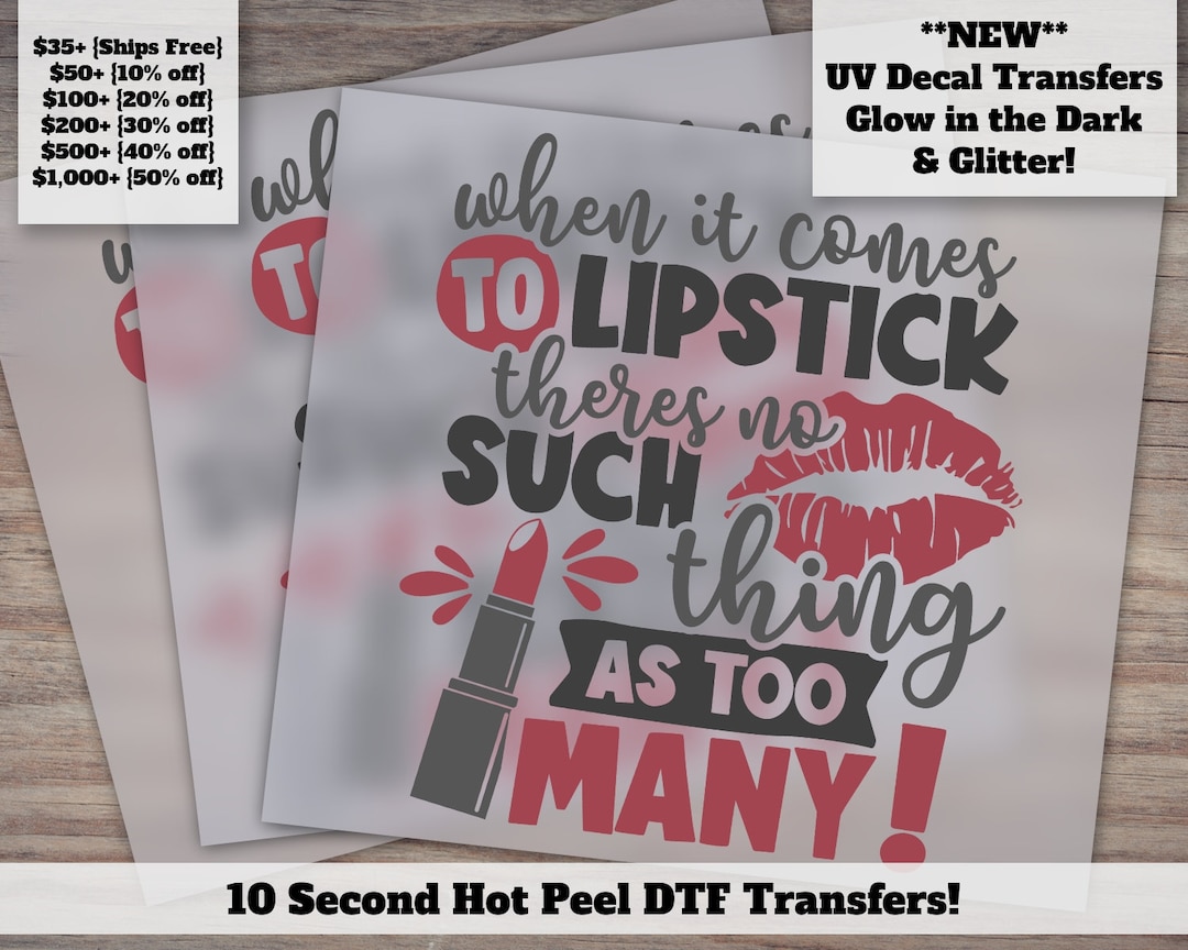 Custom DTF Transfer and Print for Funny Makeup Shirts: Ready - Etsy