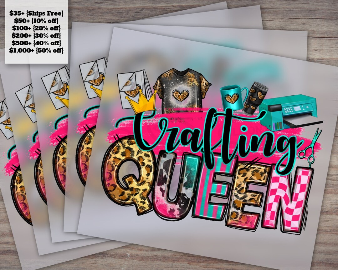 Crafting Queen and Western Style Ready to Press Heat Transfer Designs ...