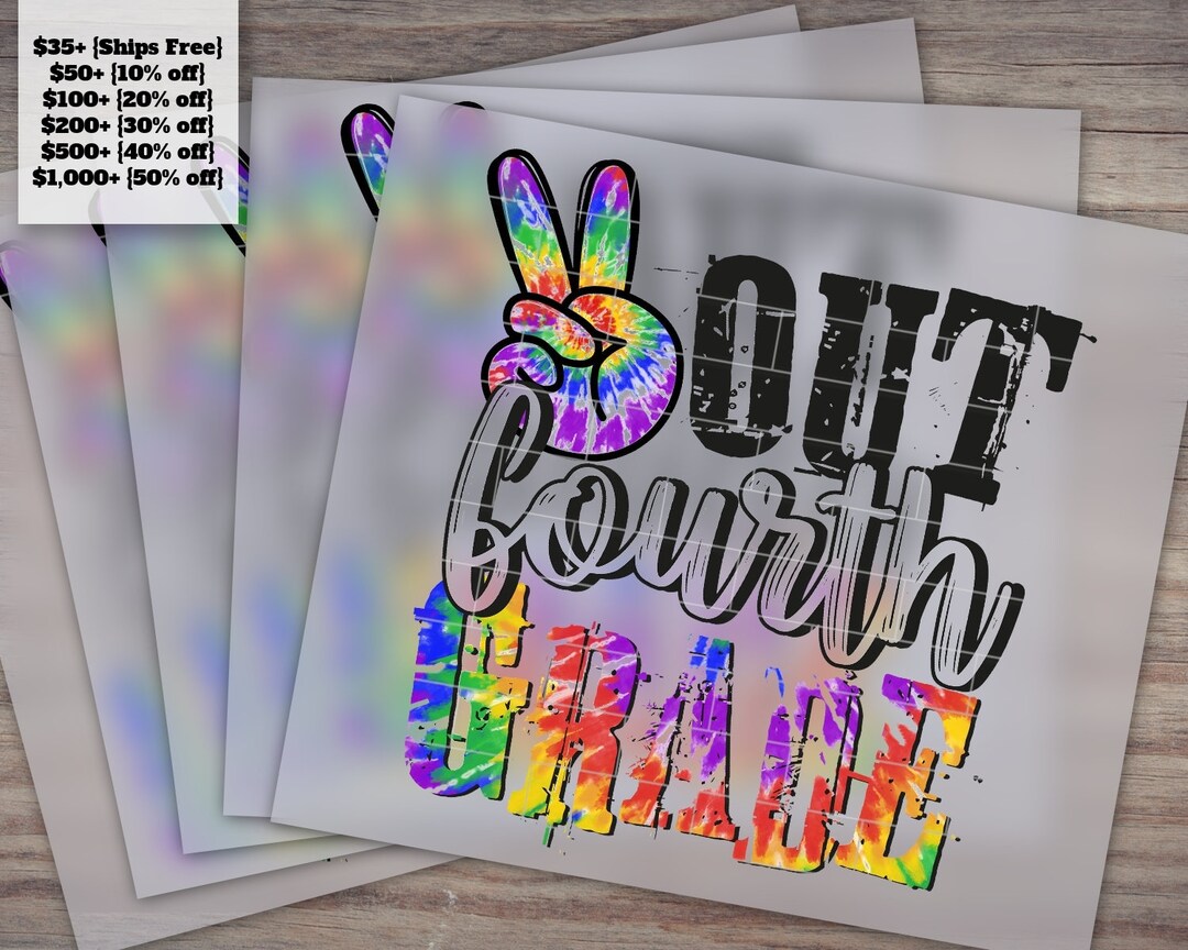 Peace Out Fourth Grade, Last Day of School Shirt, 4th Grade Graduation ...