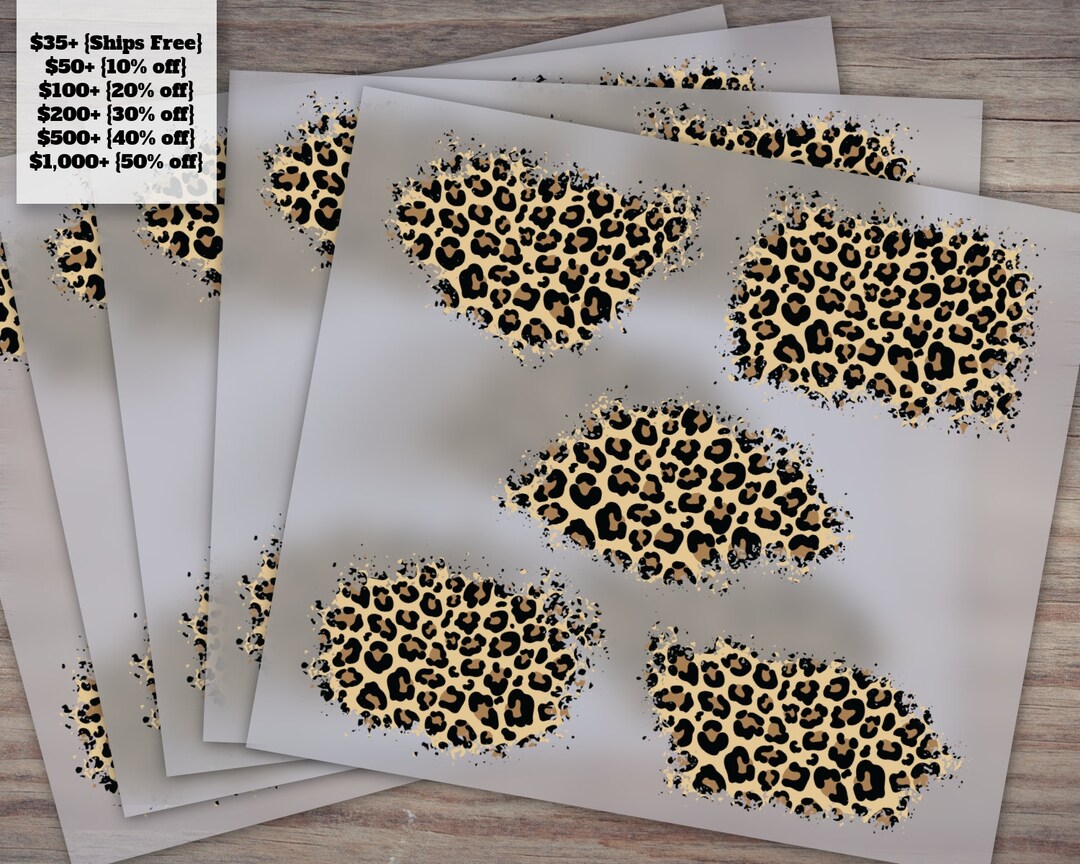 Distressed Leopard Print Patches Dtf, Leopard Patch Background, Leopard ...