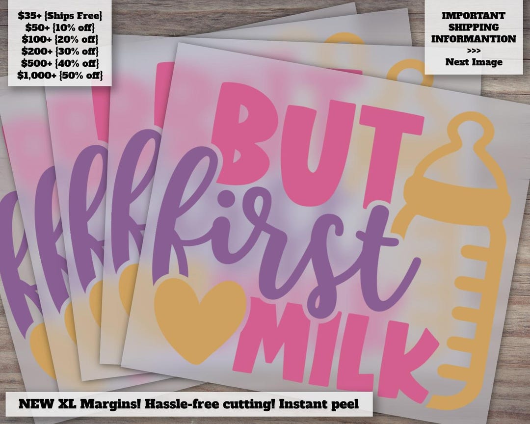 Baby Girl DTF - Commercial Use - Newborn Girl Graphics - Milk Bottle ...