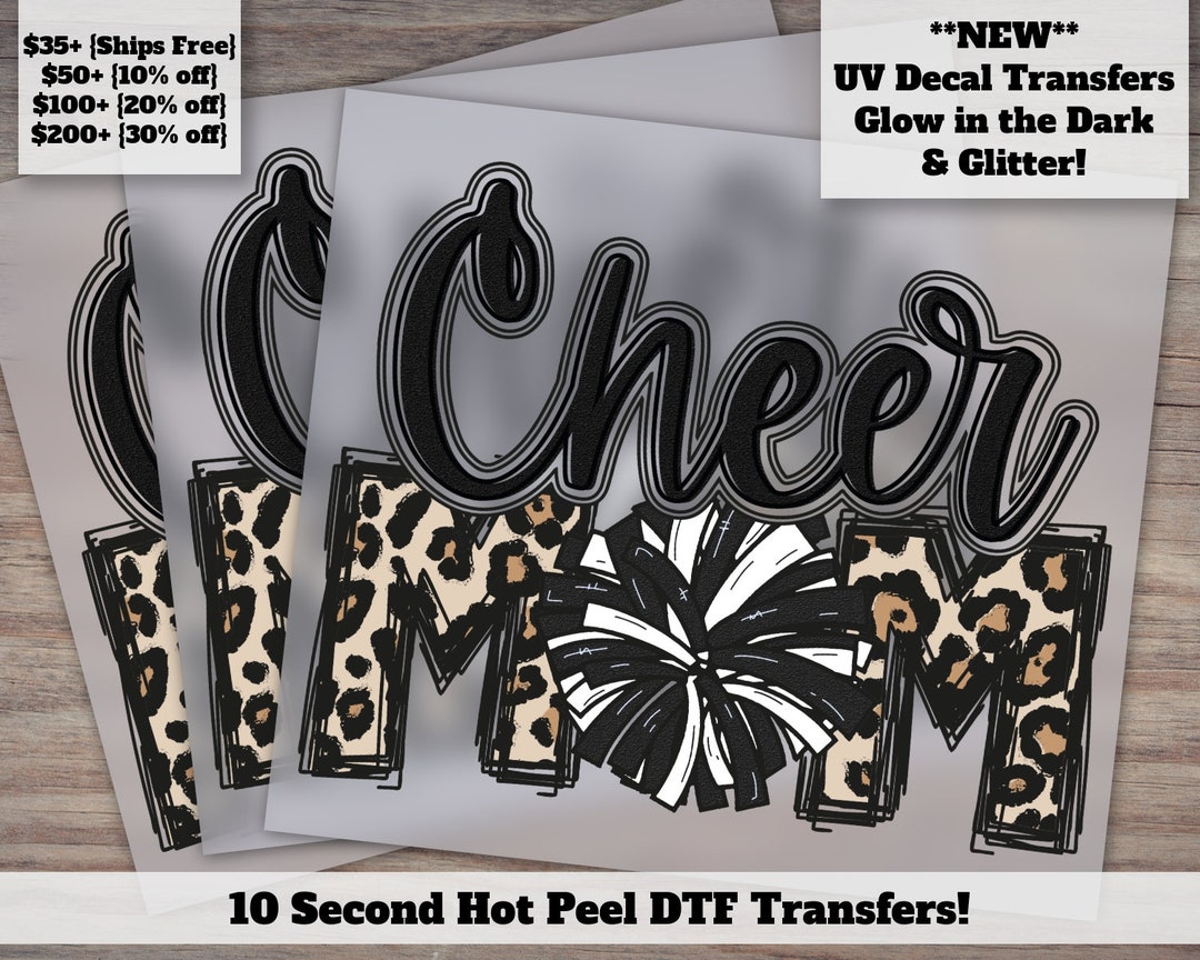 Cheer Mom Ready to Press Custom Leopard DTF Print Transfer for - Etsy