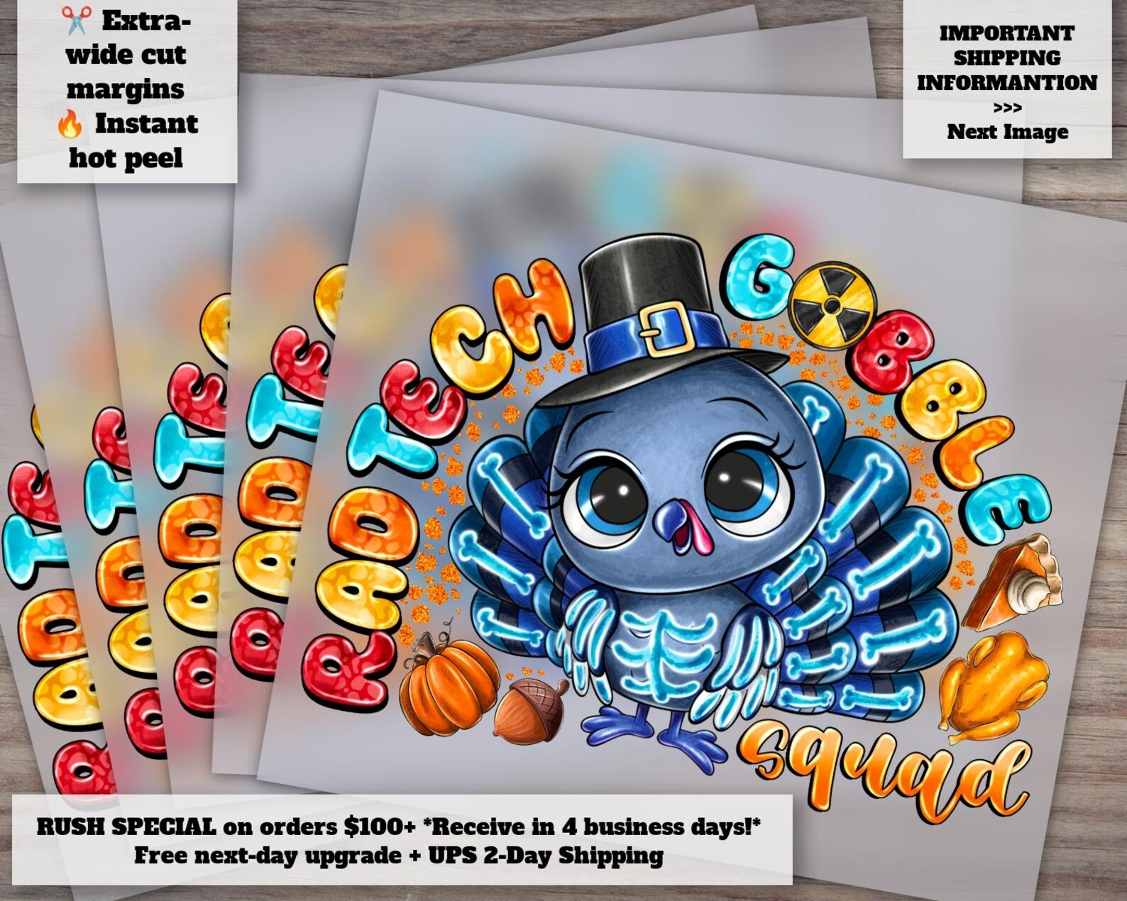 Thanksgiving Radiology Heat Transfer | Gobble Squad Autumn X-ray | Rad ...
