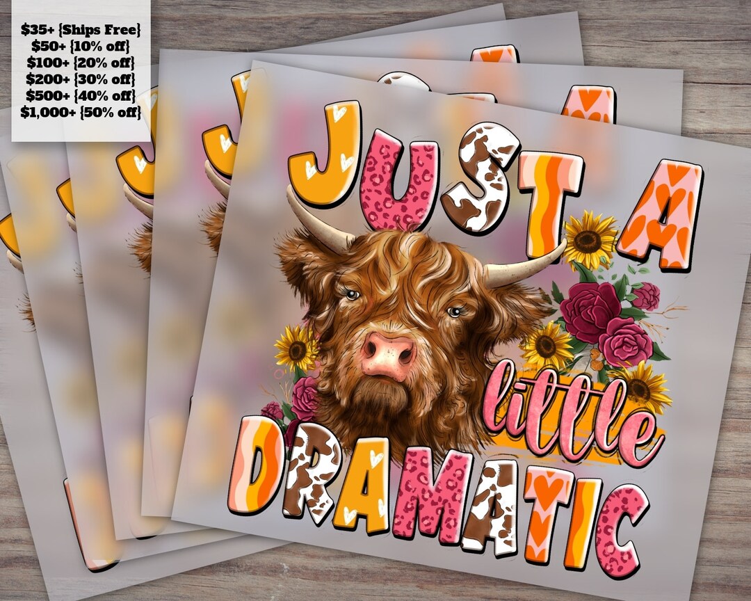 Dramatic Heifer Cow Design, Hand Drawn Western Cow Art, Ready to Press ...