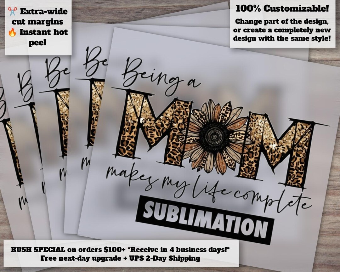 Mom Life Sunflower Western Design | Mother's Day | Ready to Press Heat ...