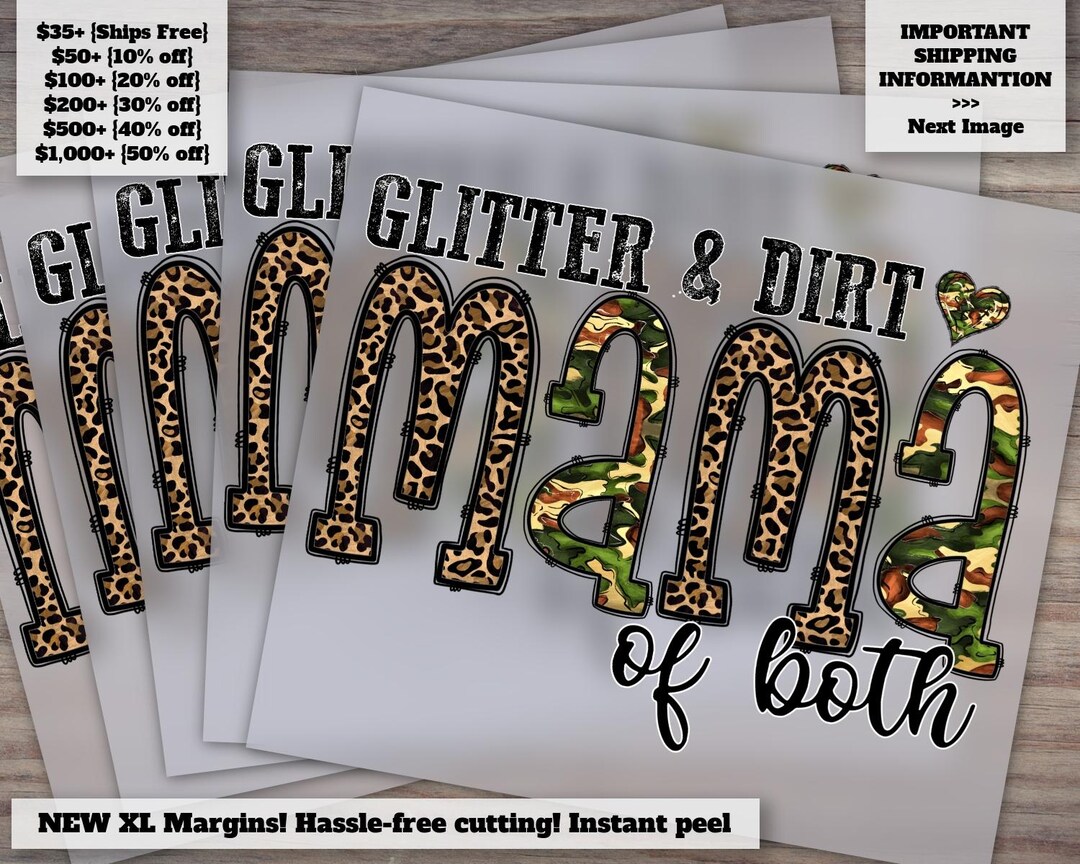 Glitter and Dirt Army Mom Leopard Design, Western and Camouflage ...