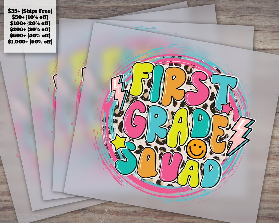 Back to School First Grade Design, 1st Day of School Printable, Ready ...