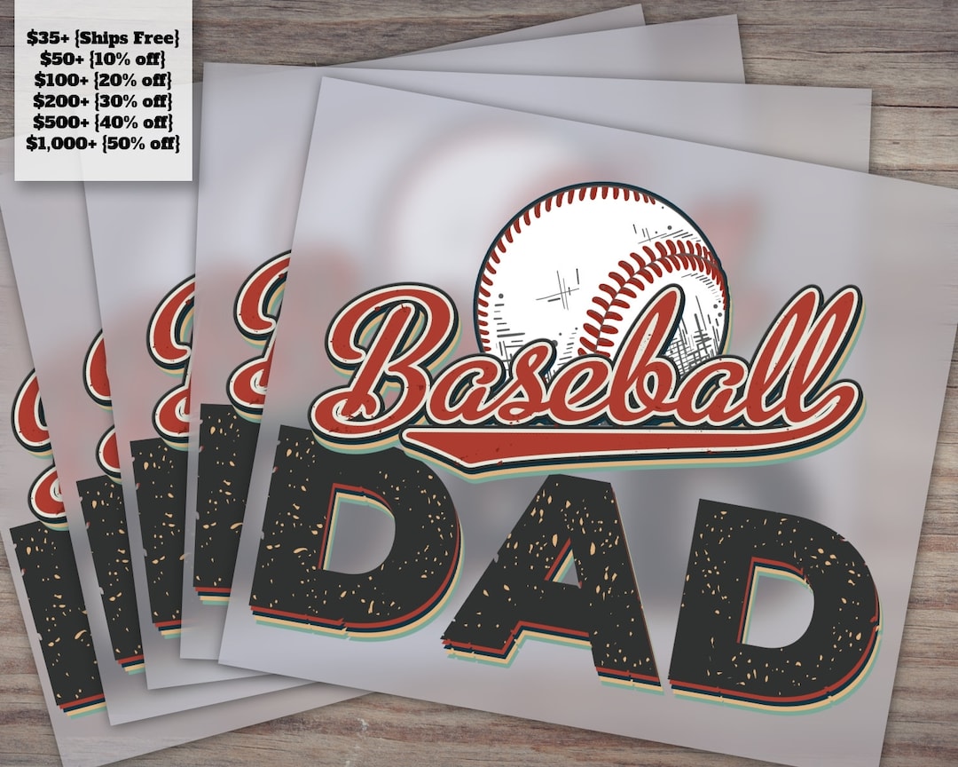 Vintage Baseball Dad Shirt Design, Retro Sports Family Heat Transfer ...
