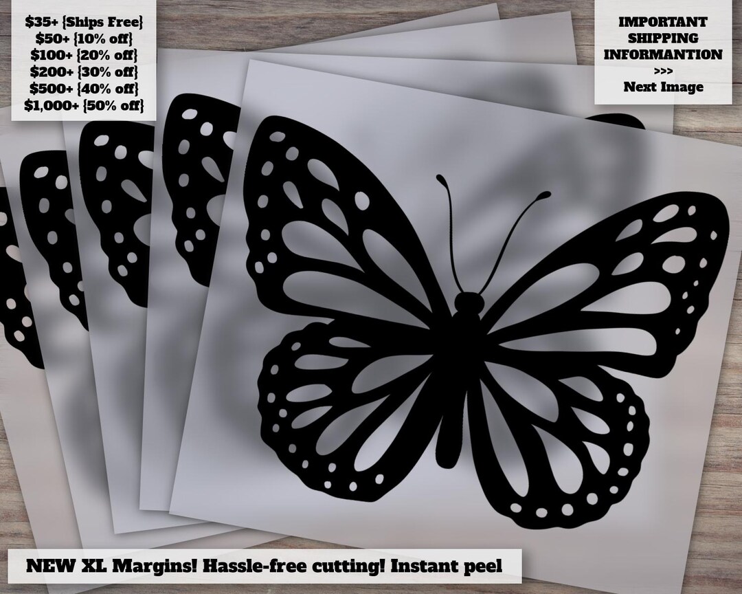 Butterfly Silhouette Cut File for Cricut and Heat Transfer - Ready to ...