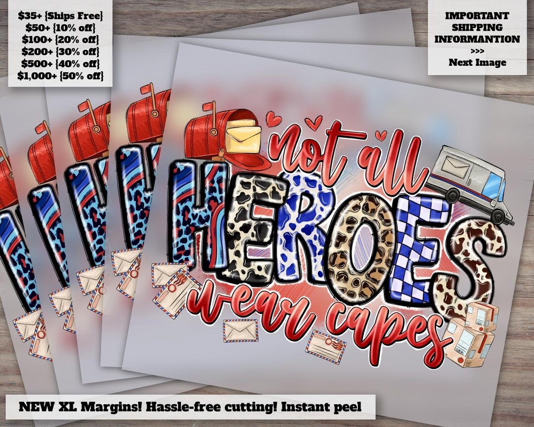 Postman Sunflower Design, Postal Worker Western Art, Heat Transfer ...