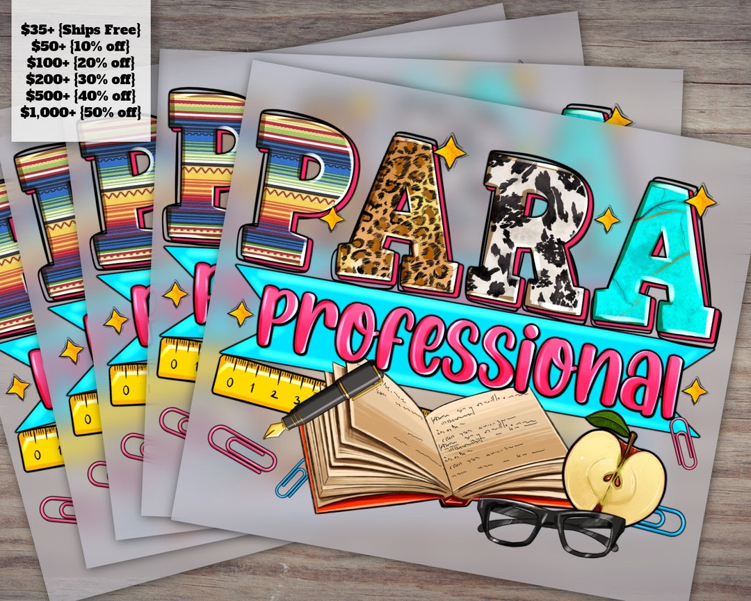 Paraprofessional School and Crew Designs, Back to School Ready to Press ...