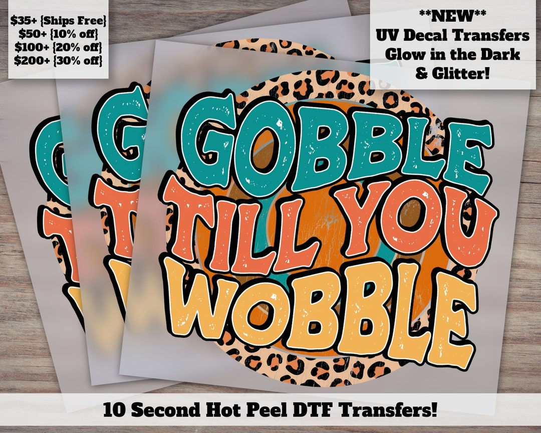 Thanksgiving Retro Turkey Design Gobble Till You Wobble - Etsy