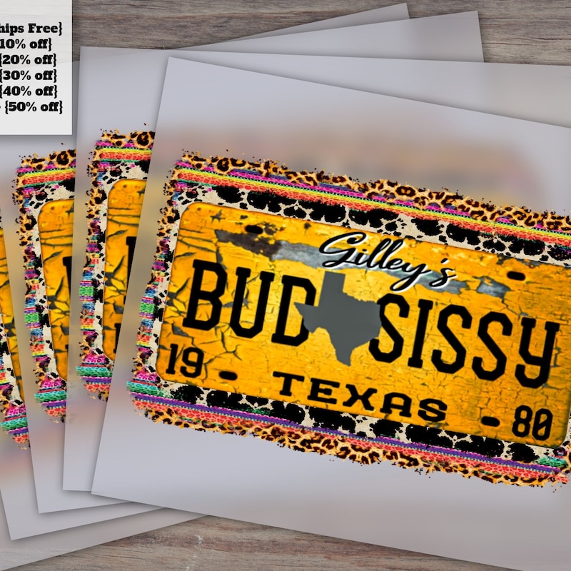 Bud and Sissy - Etsy