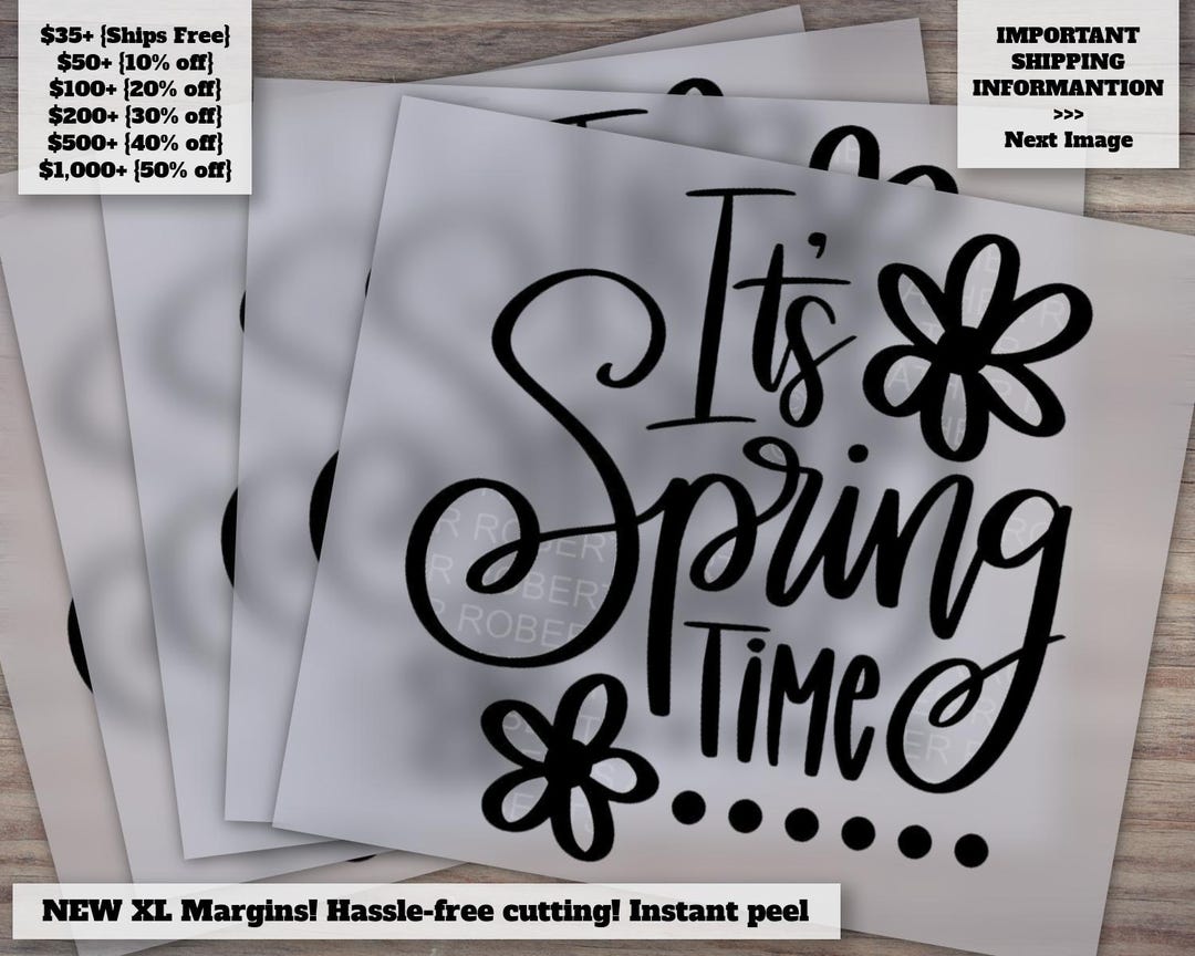 DTF Spring Collection: Easter, Flower and Spring Quotes, Cricut Cut ...