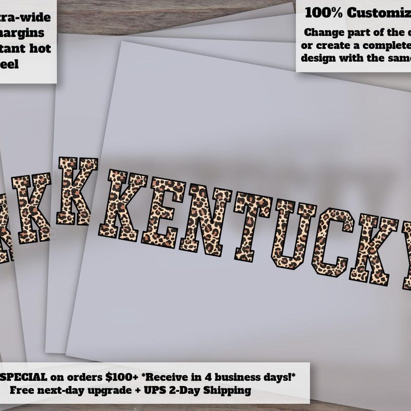 Cheetah Heat Transfers - Etsy