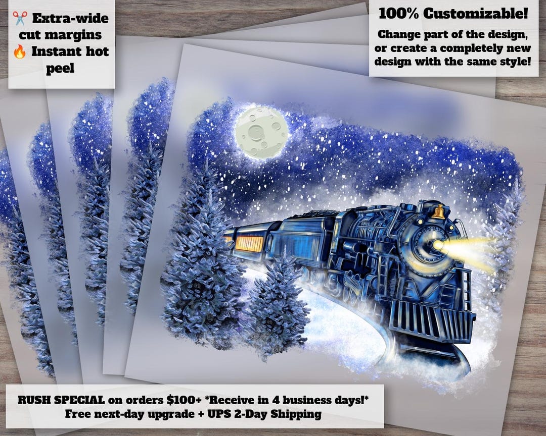 Polar Express Christmas Design, Merry Christmas and Happy New Year ...