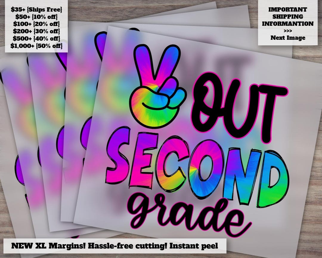 Peace Out Second Grade, Last Day of School Shirt Design, Boy Graduation ...