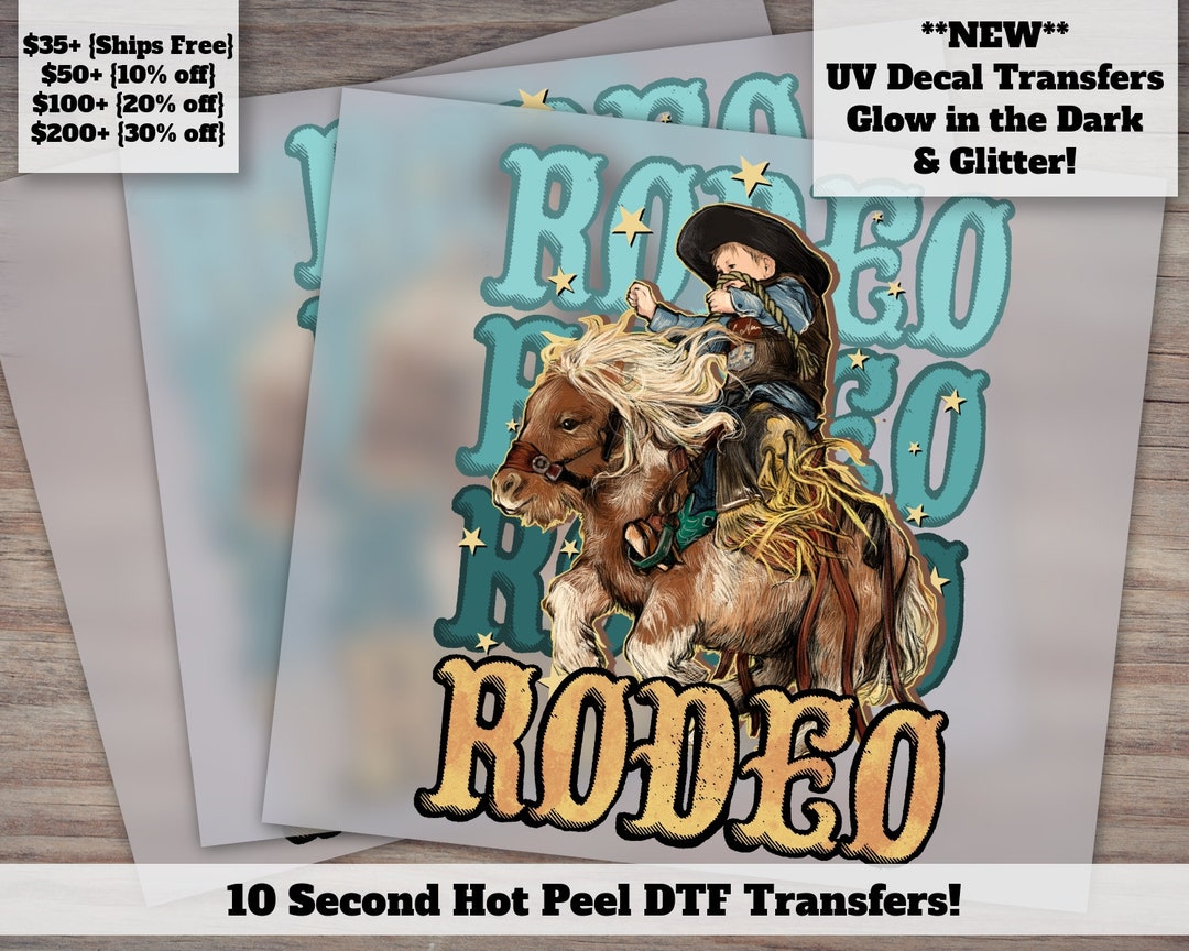 Rodeo Kid Cowboy Midilli Horse Design Ready to Press Heat - Etsy