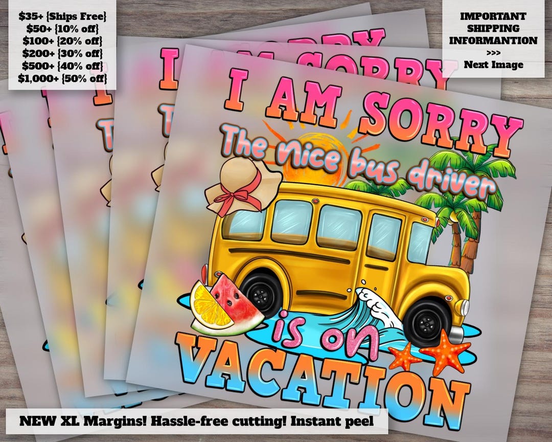 School Bus Driver on Vacation Design | Back to School | Hello Summer ...