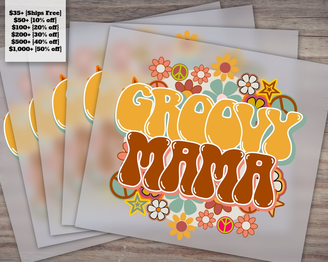 Groovy Mama Dtf, Mom and Baby Matching Outfits, Groovy Babe Dtf, Mom ...