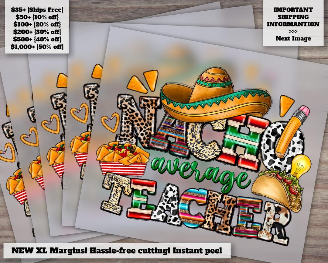 Teacher Cinco De Mayo Design, Heat Transfer Ready-to-press, School ...