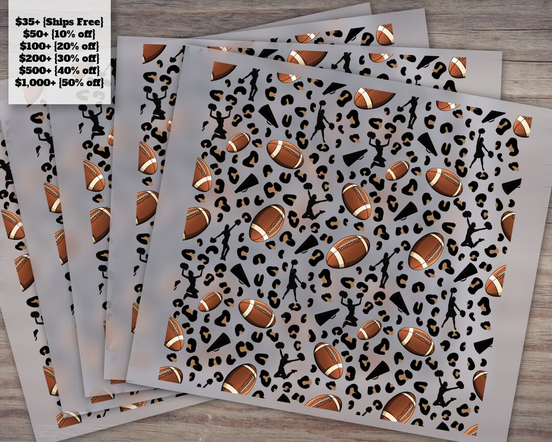 Leopard Print Seamless Pattern for Football, Cheerleading, Fabric ...