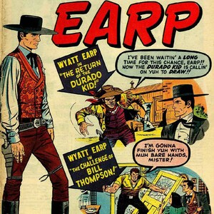 107 Wyatt Earp Comics Collection Classic Comic Books, Wild West Sheriff ...