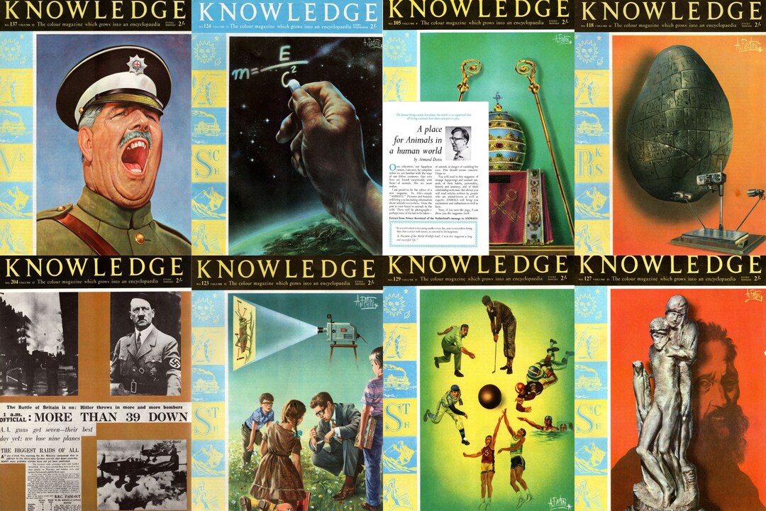 216 Issues "knowledge" British Weekly Magazine - Plus 74 Issues ...