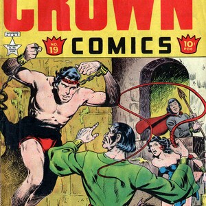 19 Crown Comics. Rare Collection Vintage Comics, Immediate Digital ...