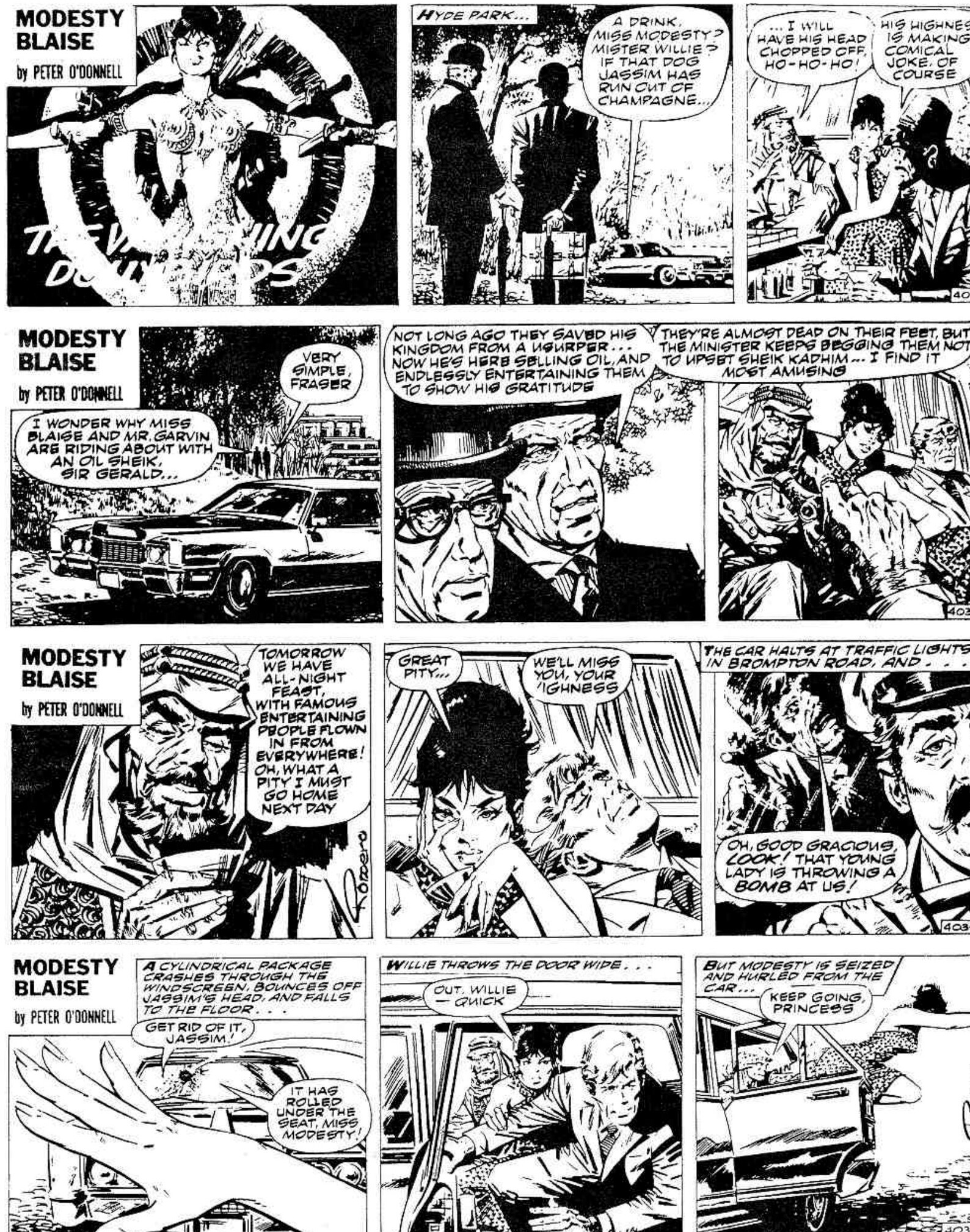 98 Comic Strips Modesty Blaise Comic Strip, Very Rare Comic Strip ...