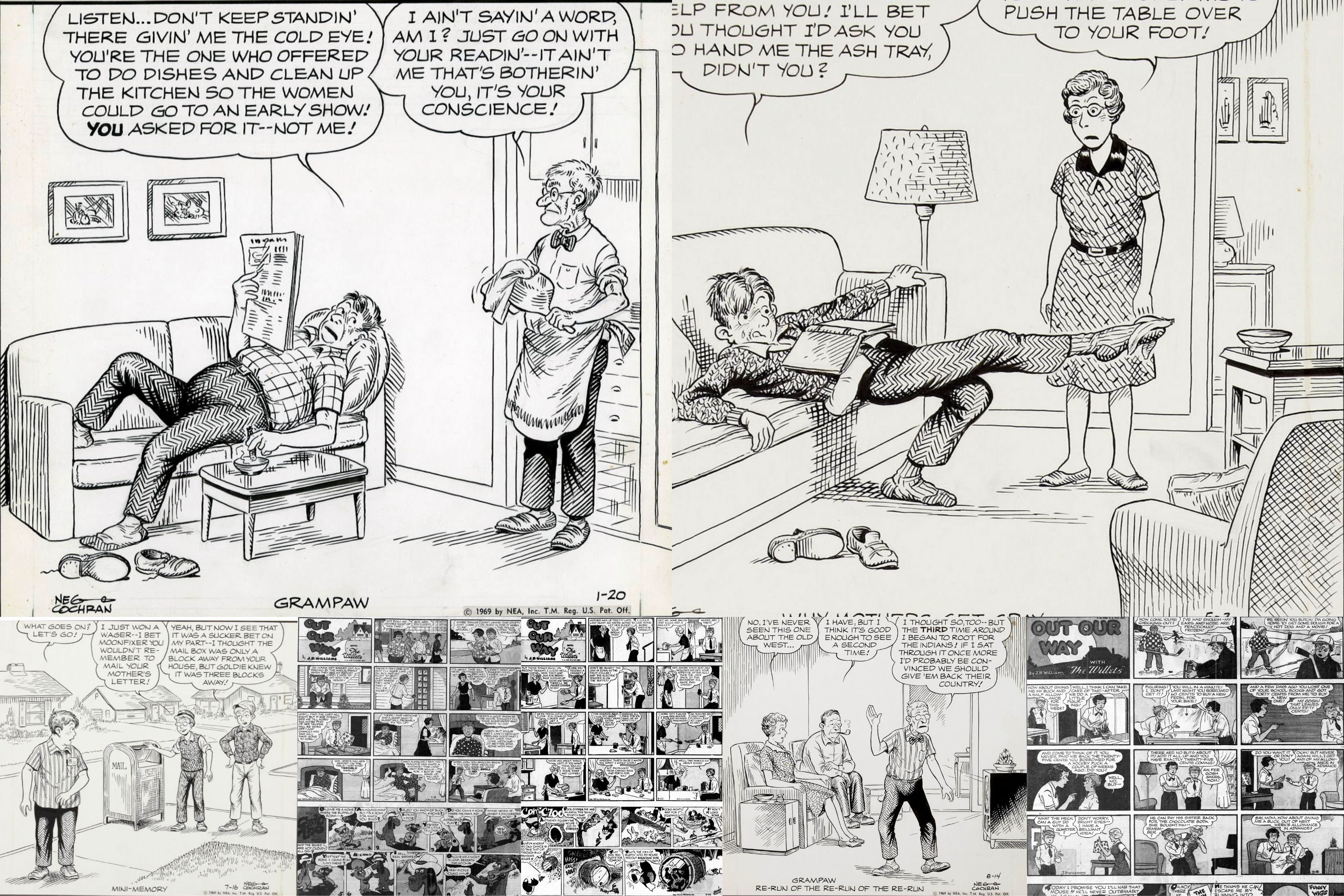 Vintage Out Our Way Comic Strips - Comic Book Readers Included ...