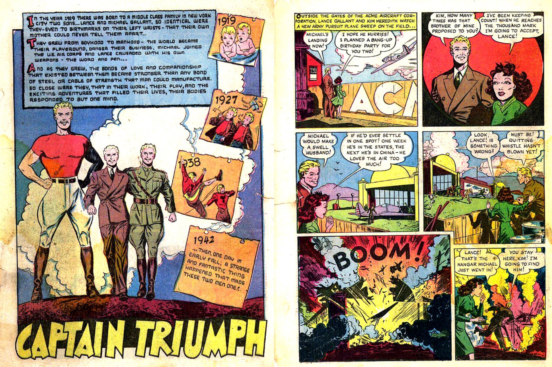 Golden Age Comics Digital Download: Captain Triumph & 711 Collection ...