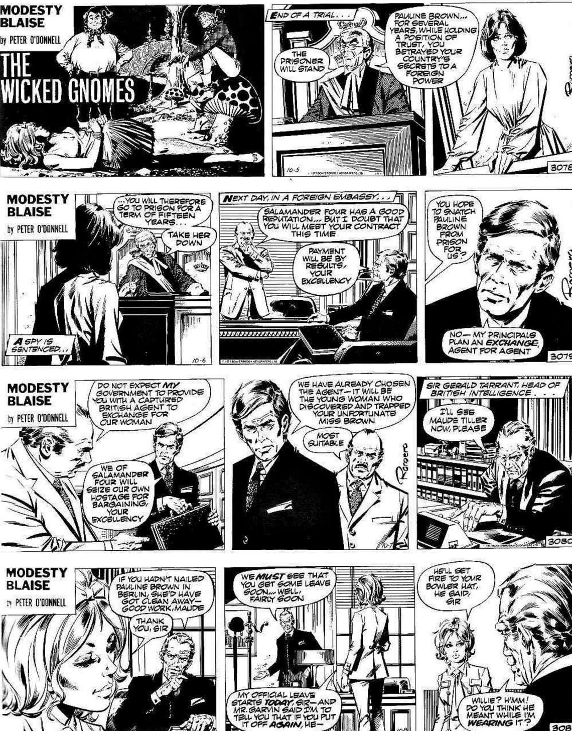 98 Comic Strips Modesty Blaise Comic Strip, Very Rare Comic Strip ...