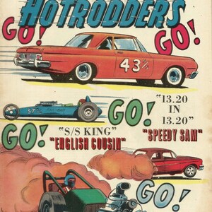 16 Drag-strip Hotrodders Digital Comics Bundle Classic Racing Comics ...