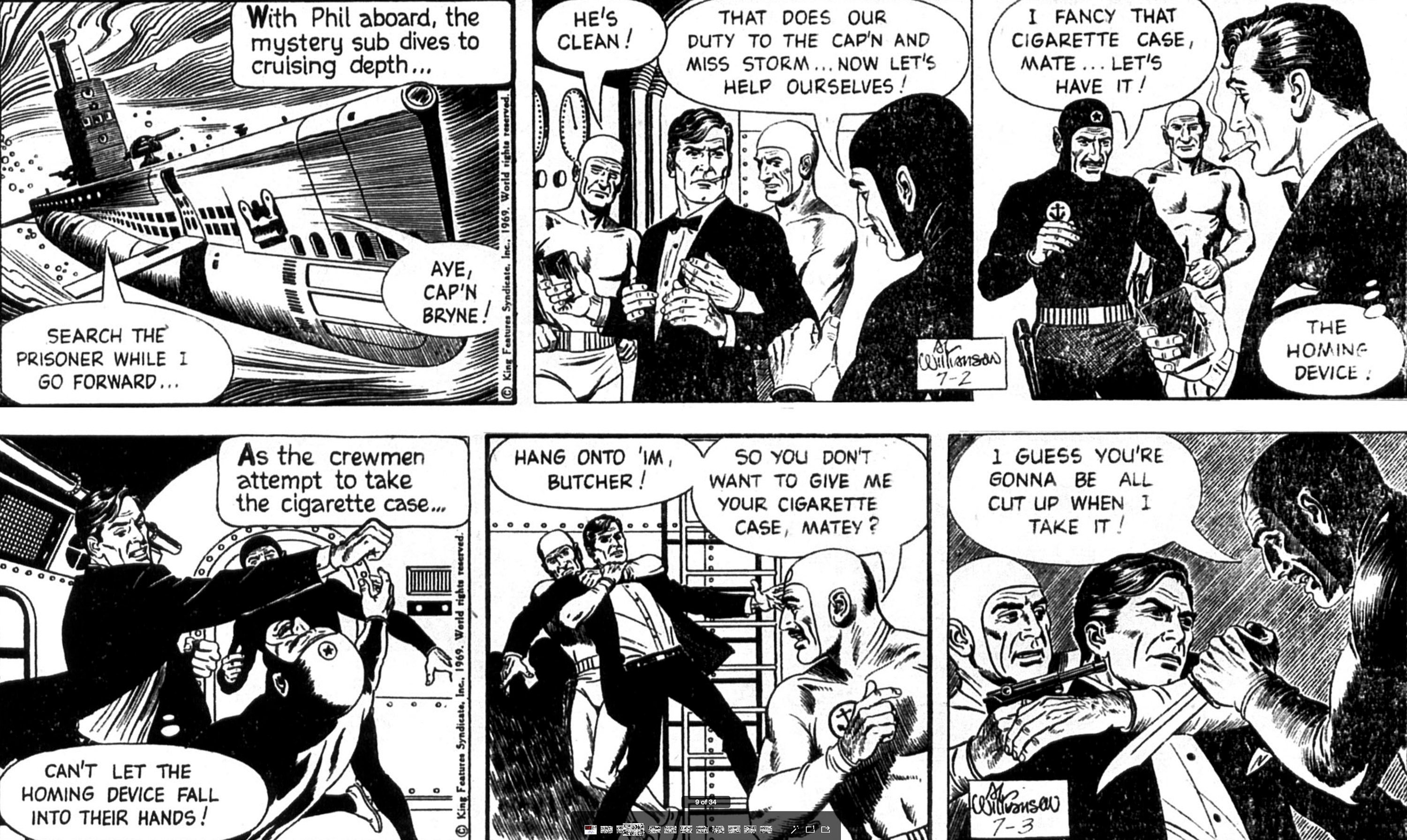 220 Secret Agent X-9 Comic Strip, Very Rare Comic Strip, Classic Comic ...
