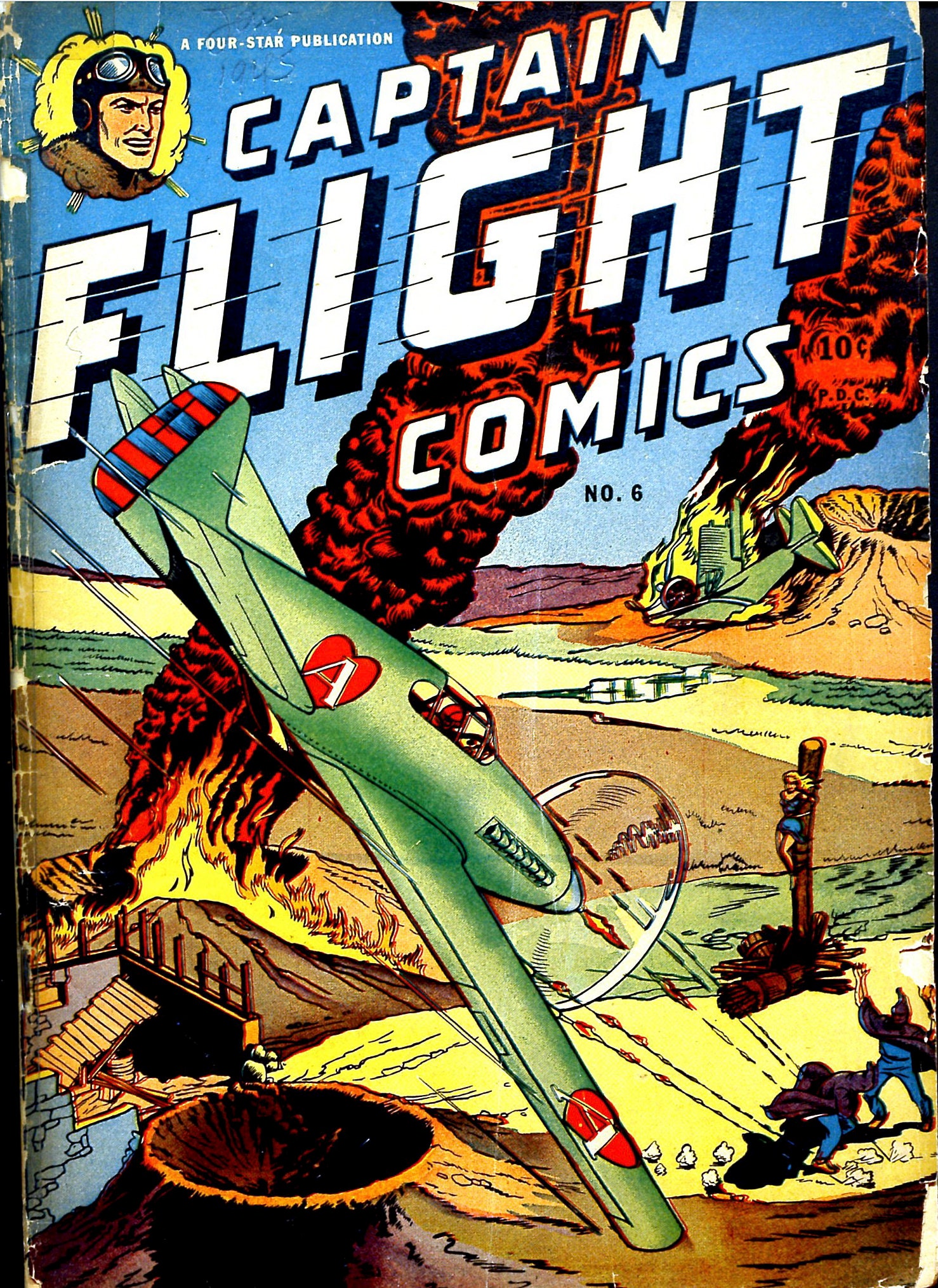 20 Comics Captain Flight Captain Jet Commander Battle and - Etsy