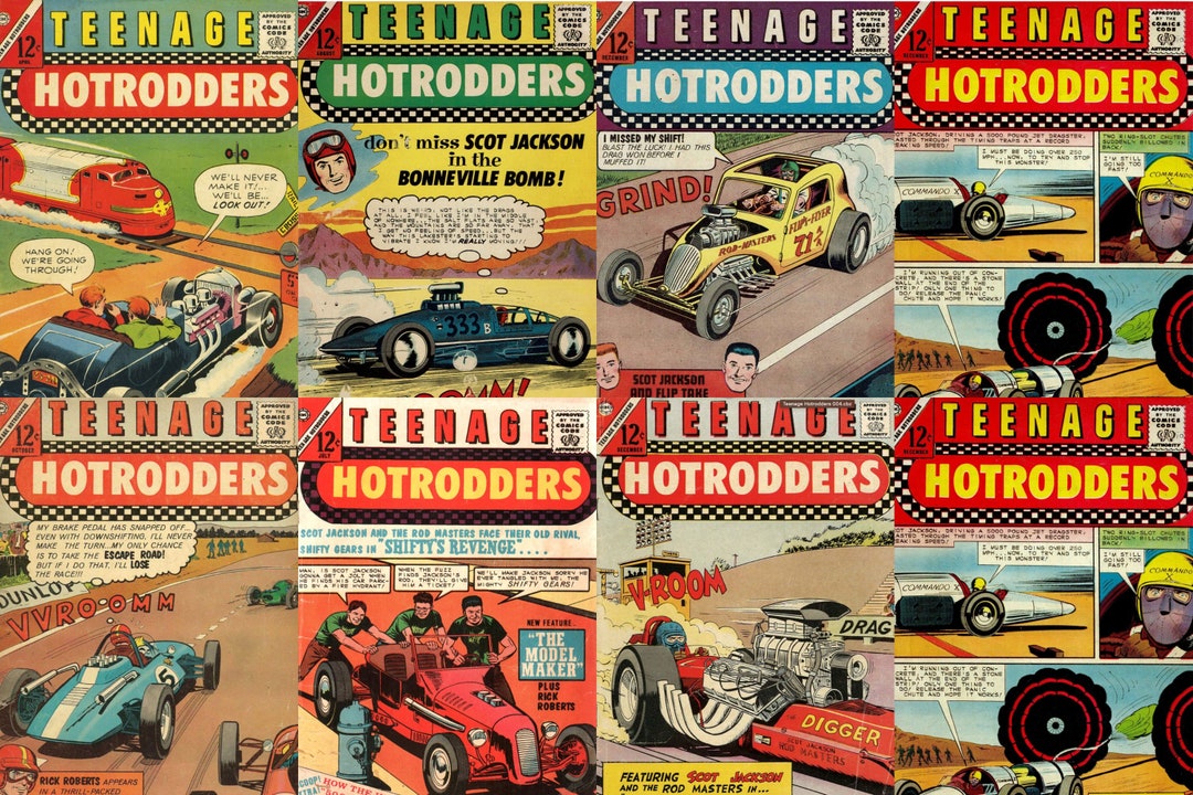 24 Issues Teenage Hotrodders Comics 1963-1972, Complete Series ...