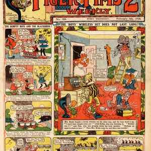 Rare Collection of 14 Issues of Tiger Tim's Weekly Comics Free Comic ...
